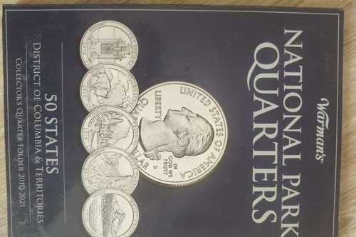 Коллекция монет 25 центов Парки США