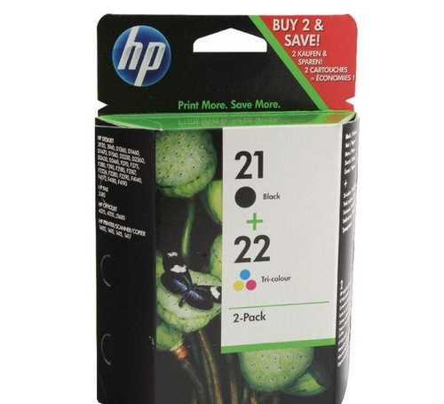 Комплект картриджей HP 21 22