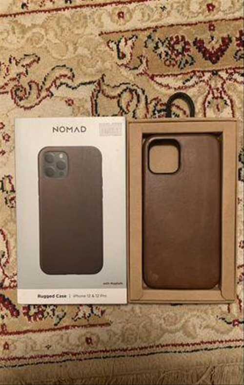 Кожаный чехол nomad для iPhone 12 pro