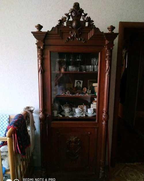 Антикварный шкаф 19 века