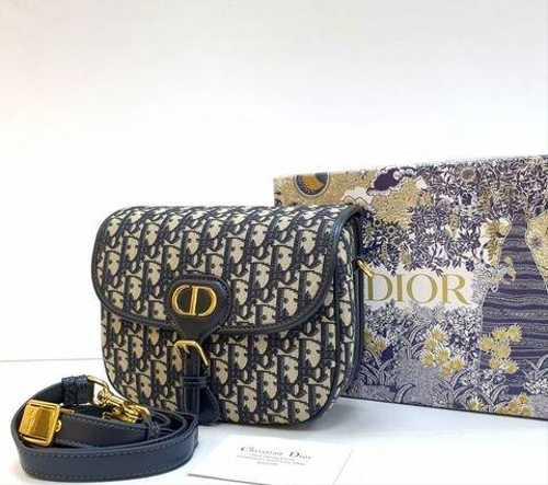 Женская сумка C. Dior Bobby жаккард кожа новая