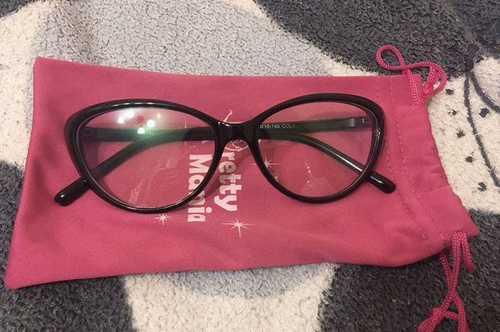 Очки простые стильные без линз