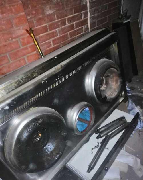 Китайская газовая плита wok на 2 конфорки