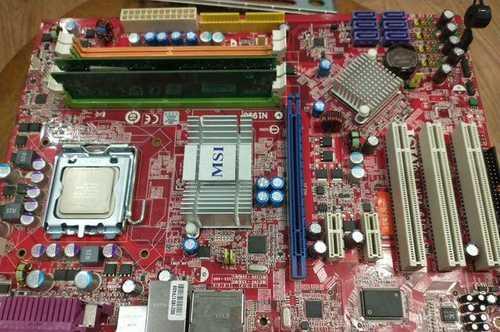 Intel core 2 duo 3gb ddr2 + материка