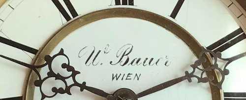 Часы настенные. Венский регулятор. W. Bauer. Wien