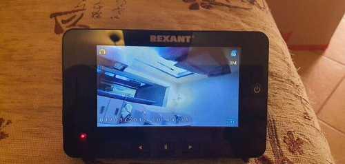 Дверной видеоглазок rexant со звонком, датчиком дв