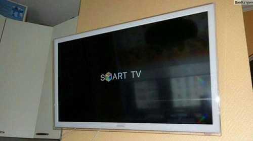 Белый LED Телевизор Samsung Smart TV WiFi 32 дюйма