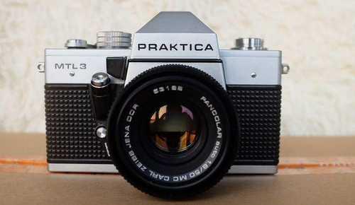 Praktica MTL3 + Carl Zeiss Pancolar auto MC 1.8/50