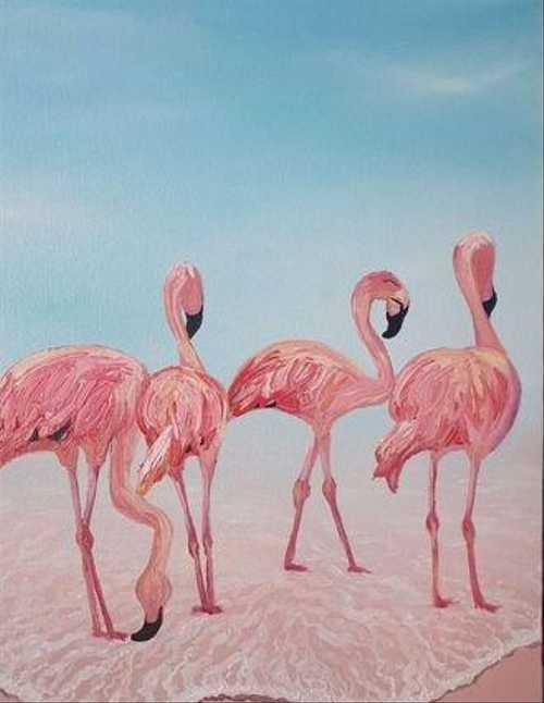 Картина " Фламинго "