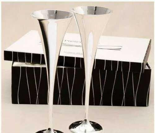 Arthur Price pair contemporary goblets