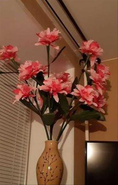 Искусственные цветы, Пион-Роза