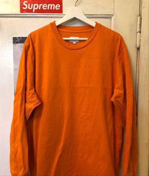 Supreme xl longsleev l/s orange оригинал