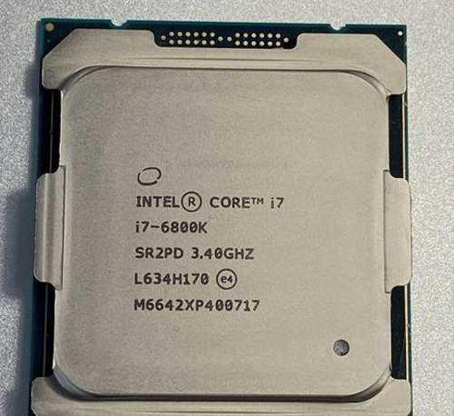 Cpu intel core i7-6800k