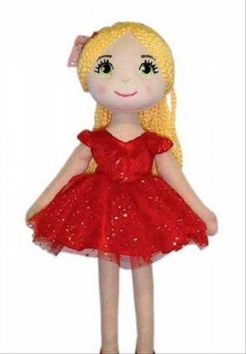 Кукла ABtoys Мягкое сердце, балерина, в красной пачке, мягконабивная, 40 см M6019