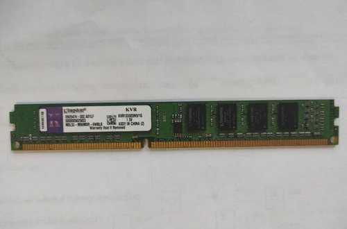 Kingston PC10600 (DDR3-1333) низкопрофильная - 1GB