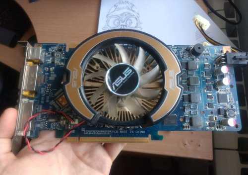 Видеокарта asus GeForce 9600 GSO 384Mb