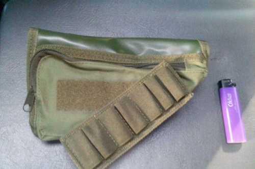 Подсумок на приклад, новый, олива