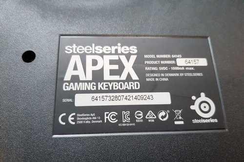 Флагманская игровая клавиатура steel series apex