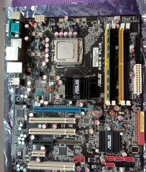Asus P5B-E plus(LGA775) с процессором E6320