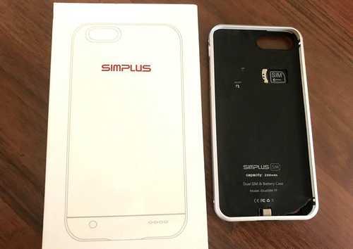 Dual SIM адаптер для iPhone 7plus +2300mAh
