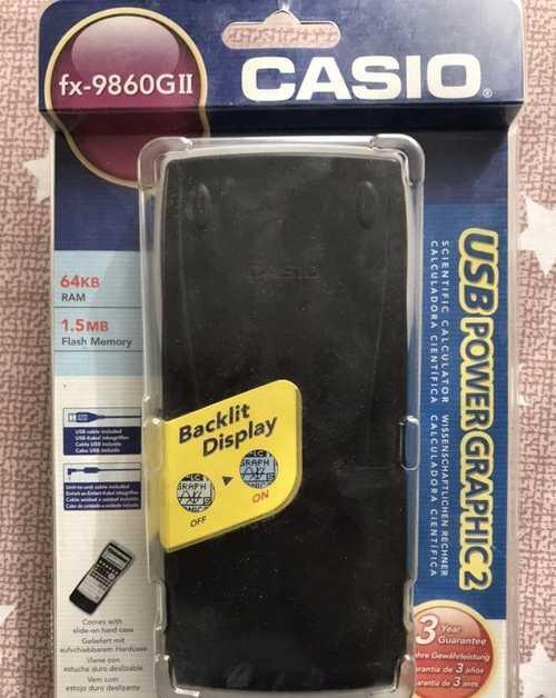 Калькулятор графический casio FX-9860 GII