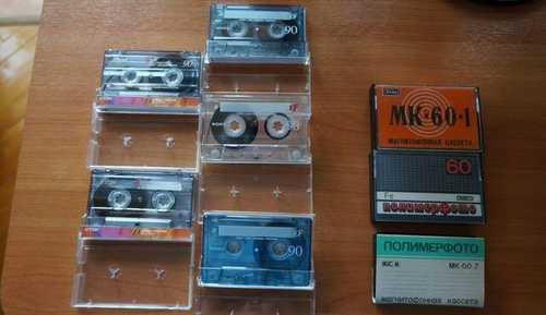 Аудиокассеты TDK, sony и советские