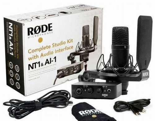 Rode Complete Studio Kit (NT1+Ai-1+SMR+Cables+Etc)