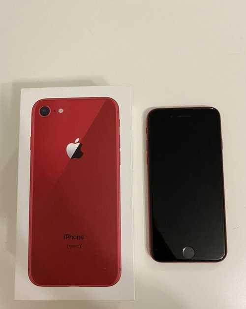 Телефон iPhone 8 red 64gb