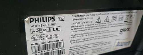 ЖК телевизор philips 32PFL6008T/60 smart