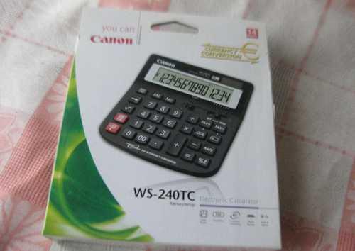 Калькулятор Canon WS-240TC новый