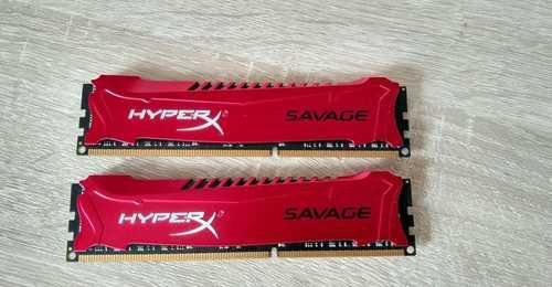 DDR3 Kingston HyperX savage 16GB, 2400MHz, KIT 2x8
