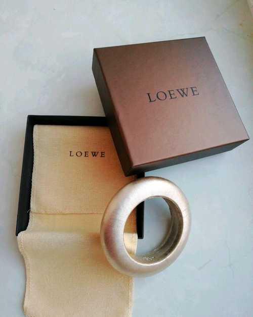 Loewe новый браслет кожаный золотой