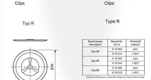 Продам шайбы для приварного крепежа Clip type-3R