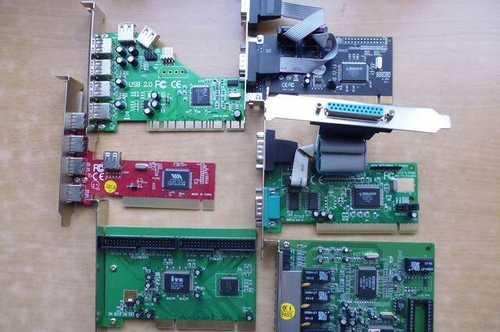 Контроллеры PCI-USB / SATA / IDE / LPT / COM/ LAN