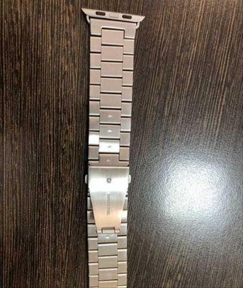 Блочный металлический браслет для Apple Watch
