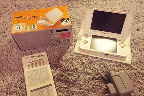 New Nintendo 2DS XL (бело-оранжевая)