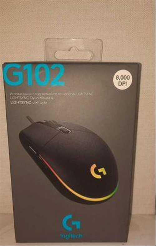 Игровая мышь logitech g 102 lightsinc
