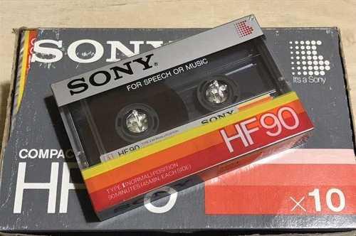 Аудиокассеты Sony HF90 1985 год блок