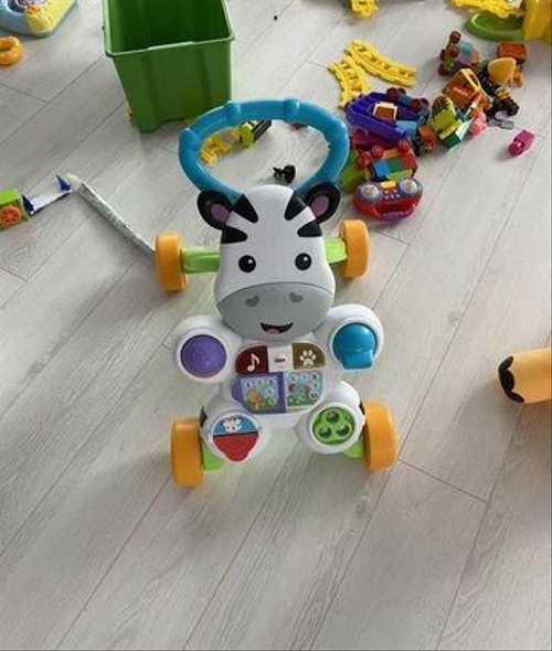 Игрушка Зебра ходунки каталка fisher price