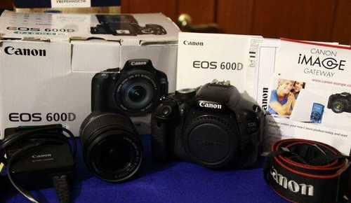 Canon 600D весь комплект с обьективом