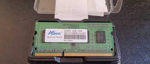 Память ASint Sodimm DDR3 1GB PC3-10660 (1333 mhz)