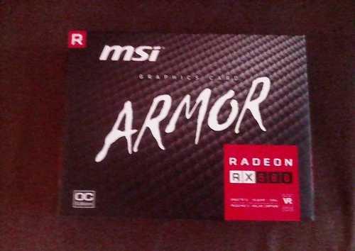 Видеокарта PCI-E MSI AMD Radeon RX 580 armor 8GB