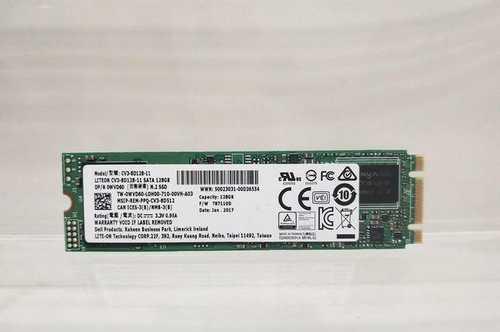 128GB M.2 SATA SSD Liteon (2280)