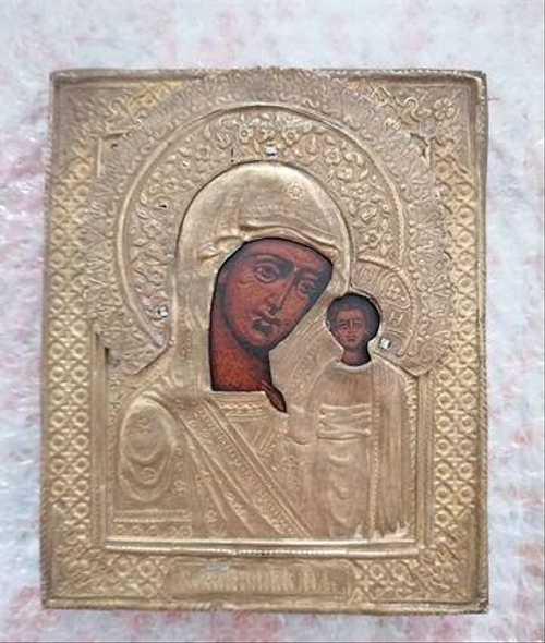 Старинная икона Богородица Казанская