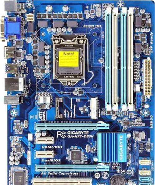 Gigabyte GA-H77-DS3H LGA1155 H77 ATX 4DDR3