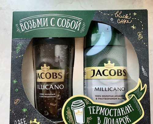 Подарочный набор кофе Jacobs и термостакан