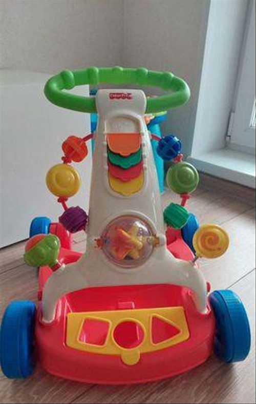 Ходунки-каталка fisher price 2в1