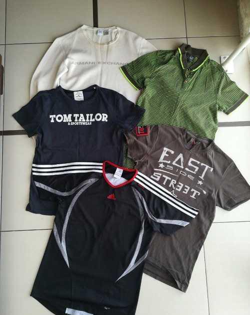 Пакет футболок поло armani zara Tom Taylor Adidas