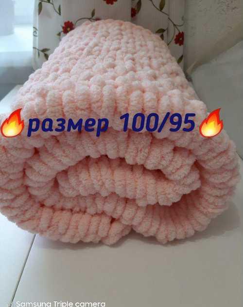 Плюшевые пледы на заказ из Alize puffi