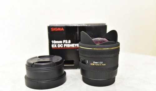 Sigma 10mm f/2.8 EX DC HSM Fisheye на Canon